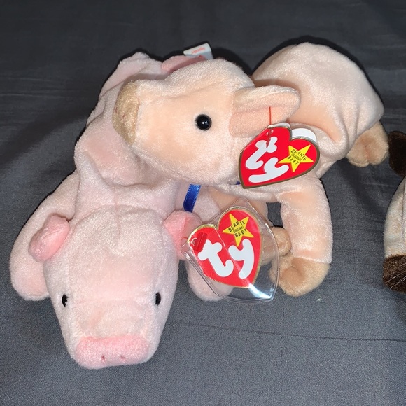 Ty | Toys | Beanie Baby Pigs And Goats Squealer Knuckles Goatee And ...